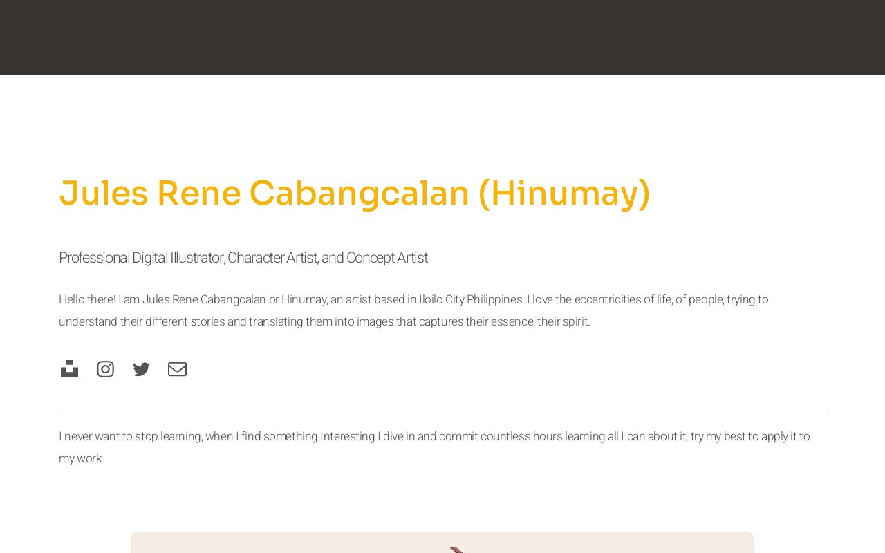 Jules Rene Cabangcalan Portfolio